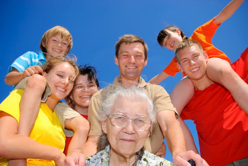 Best grandma stock image. Image of outside, kids, outdoor - 11250887