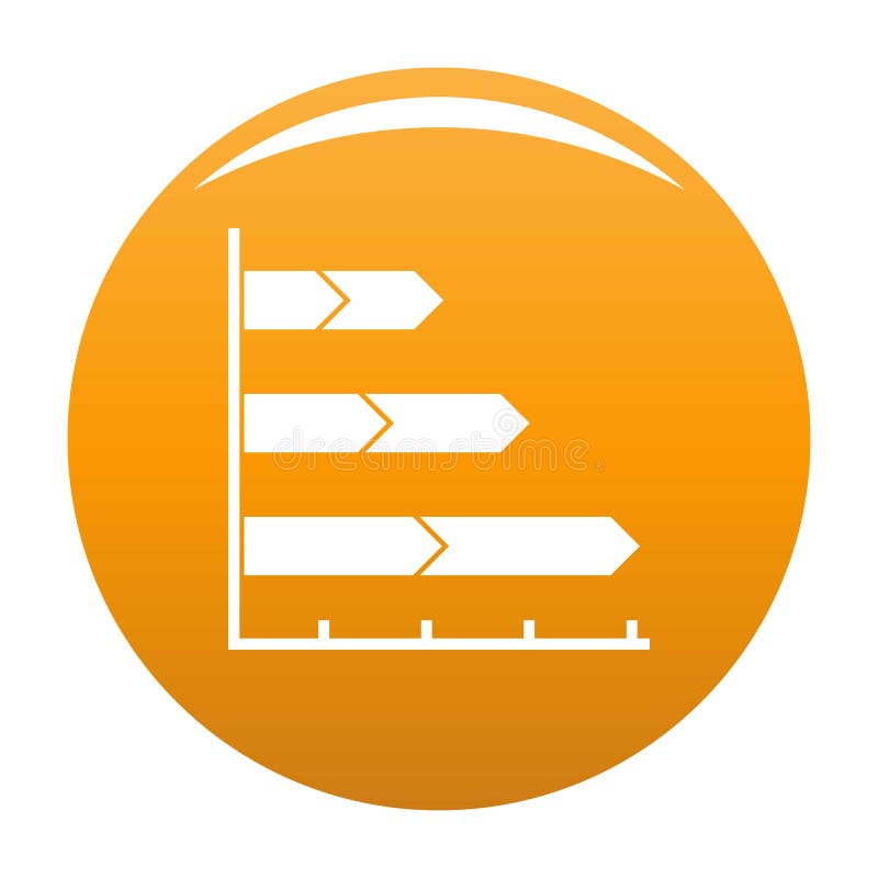 Best Graph Icon Vector Orange Stock Vector - Illustration of orange ...