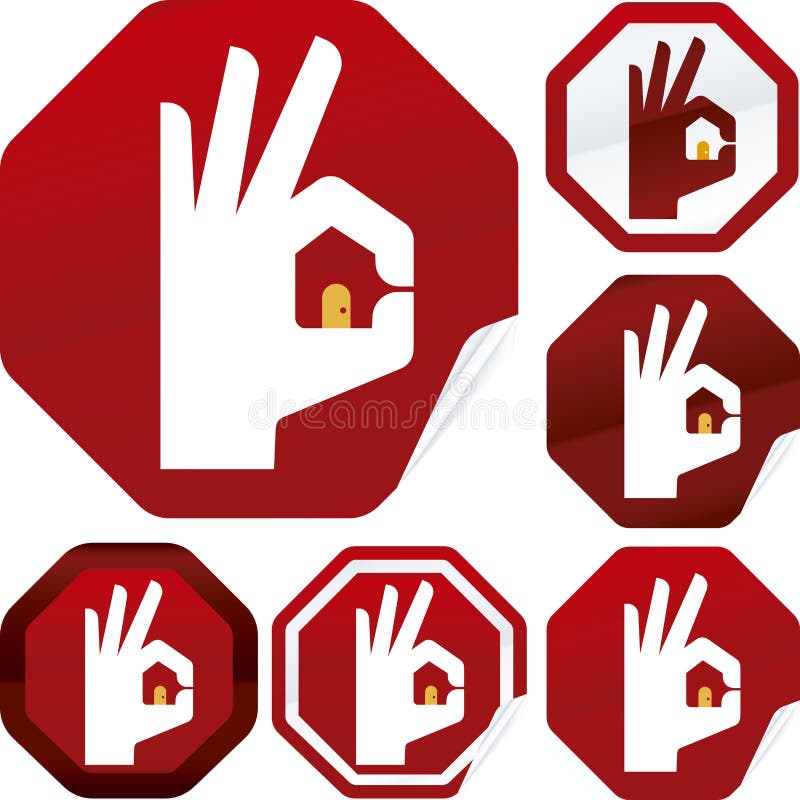 Best house sign stock vector. Illustration of gesture - 29645390