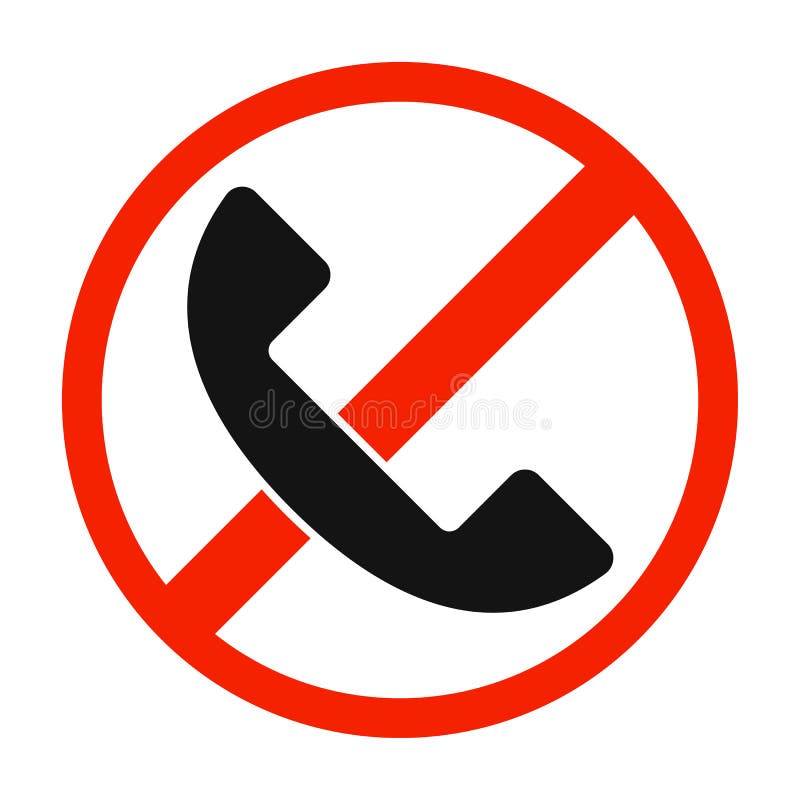 Phone and Stop Sign Vectors. Stock Vector - Illustration of telephone ...