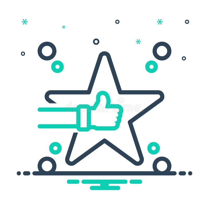 Mix Icon for Best, Excellent and Surpassing Stock Vector - Illustration ...