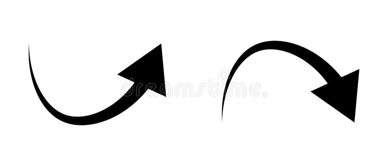 A Set of Ascending and Descending Arrows. Vectors. Stock Vector ...