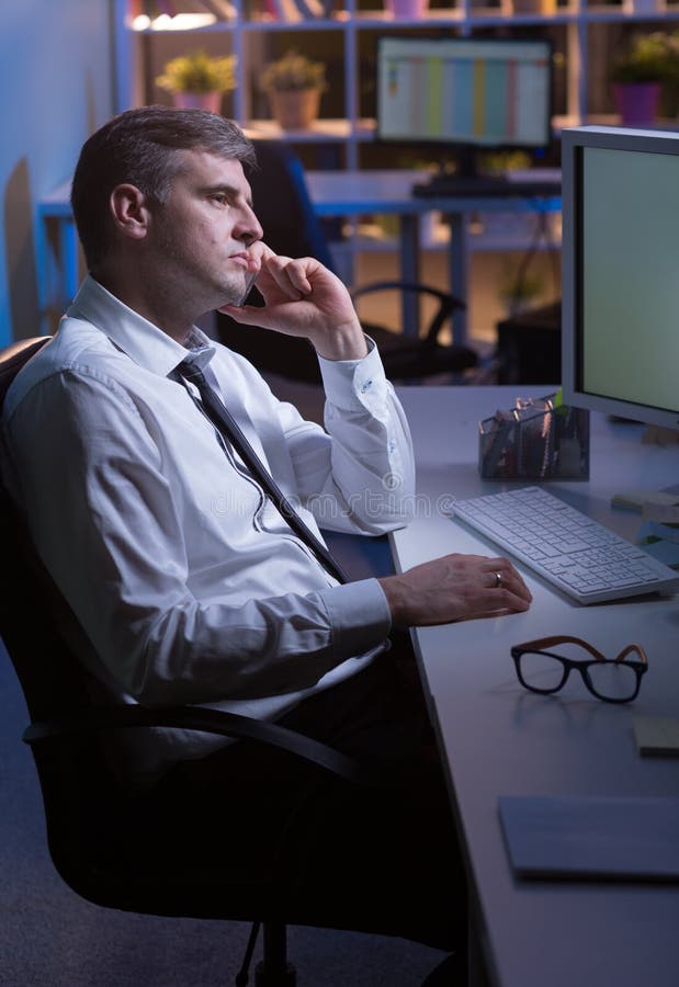 Best ideas comes at night stock photo. Image of work - 74655782