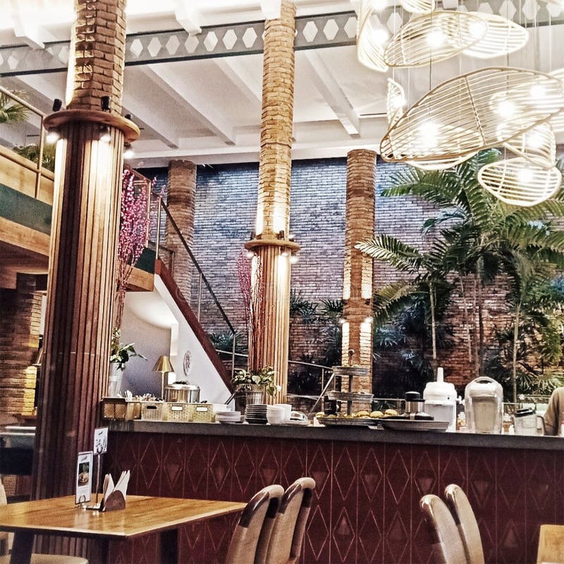 Best Interior Design of Botanical Resto and Cafe Stock Photo - Image of ...