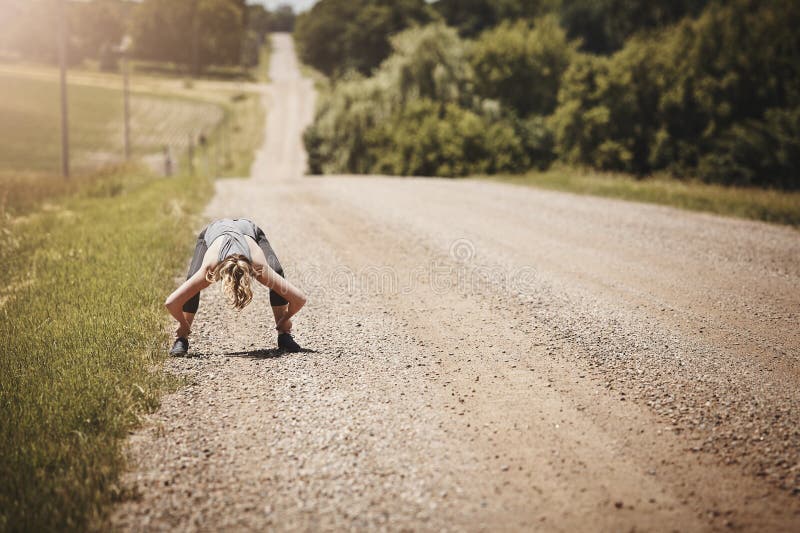 The Best Kind of Change Comes from a Challenge. a Young Woman Taking a ...
