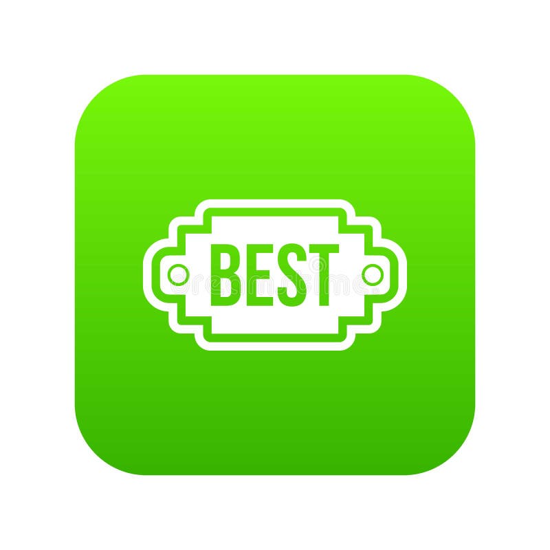 Best Label Icon Digital Green Stock Vector - Illustration of sign ...
