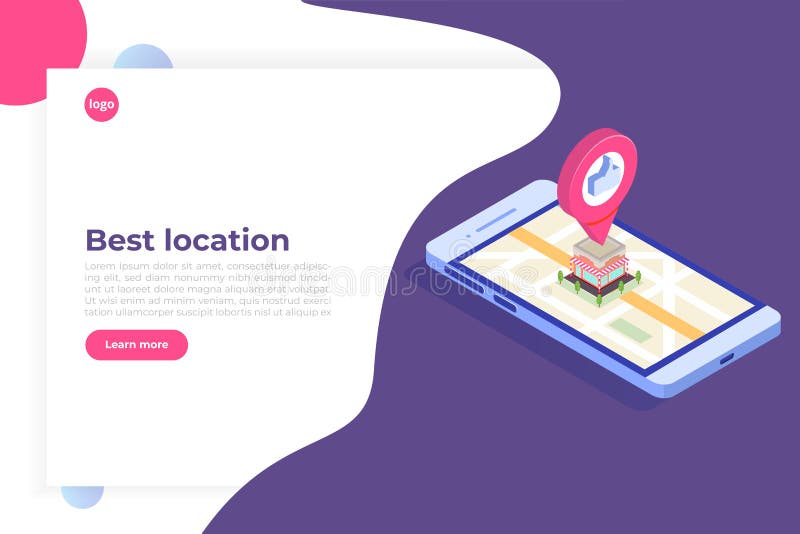 The Best Location on the Map. Pointing To the House Stock Vector ...