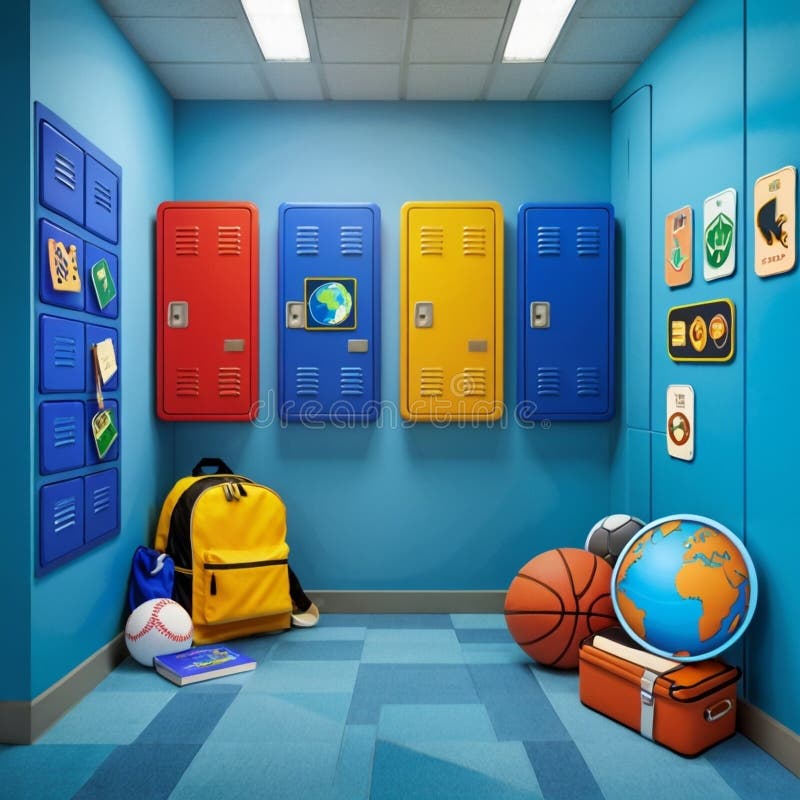 The Best Lockers for Schools: Durability and Design Stock Illustration ...