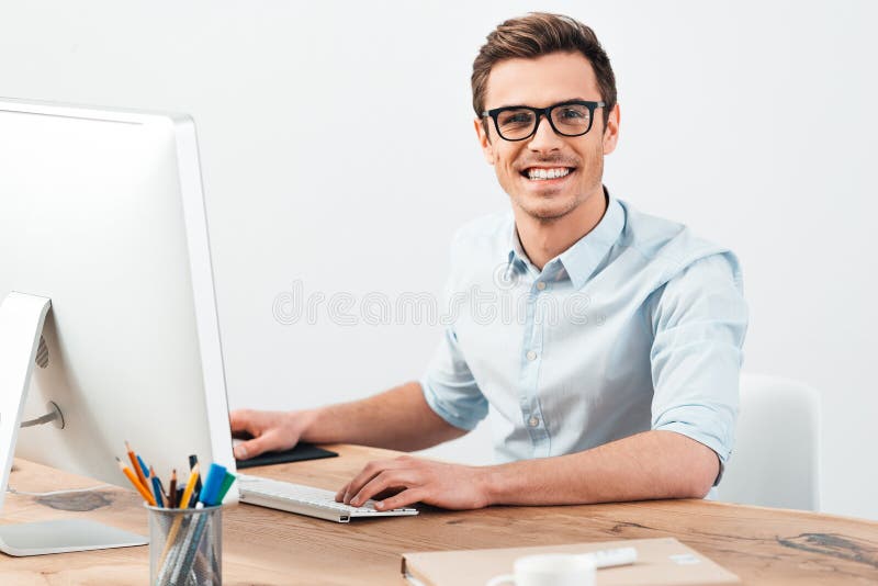 Best manager. stock image. Image of caucasian, indoors - 66398489