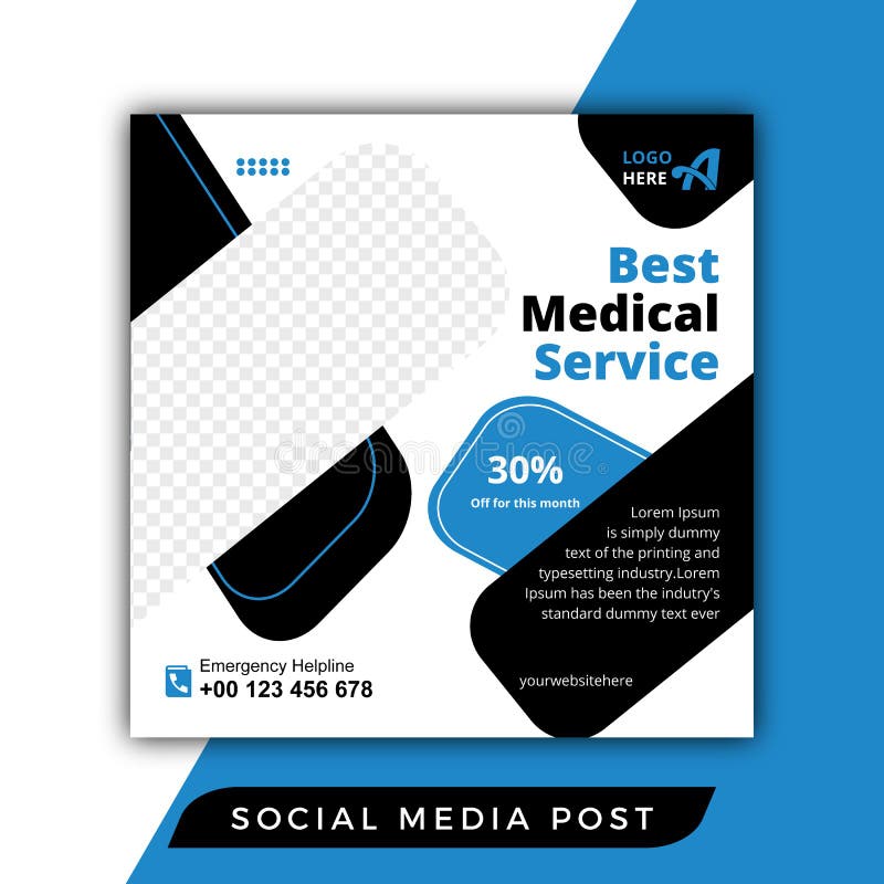 Best Medical Service Social Media Post. Healthcare Flyer and Social ...