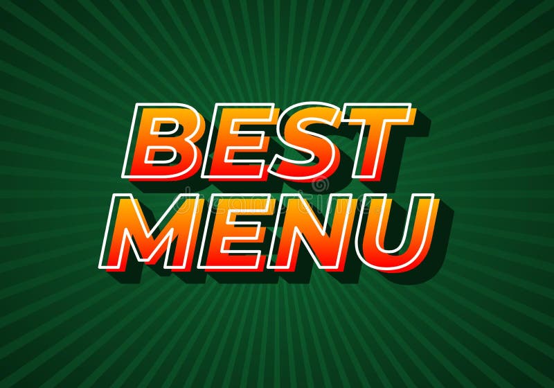 MENU of the DAY Text on Blue Round Stamp Sign Stock Illustration ...