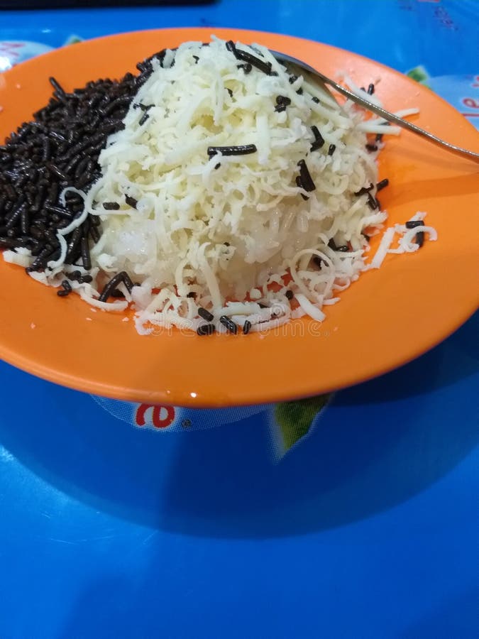 The Best Milk Chocolate Cheese Flavored Sticky Rice Stock Photo - Image ...