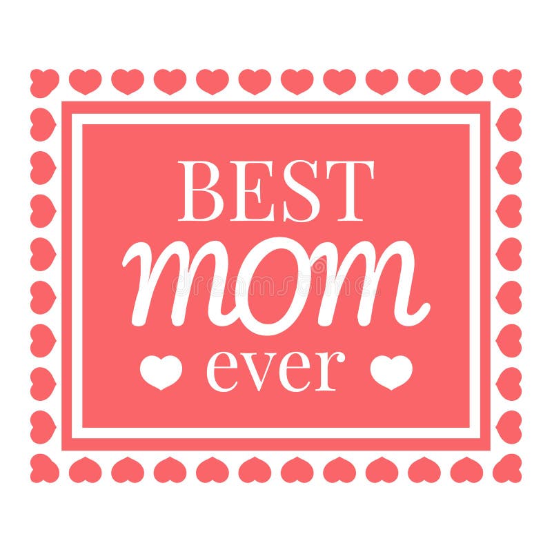 Best Mom Card Icon, Cartoon Style Stock Vector - Illustration of cute ...
