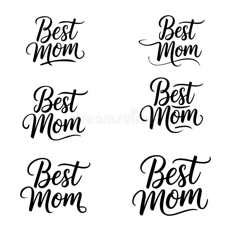 Stylish Mothers Day Greeting Typography Design on Illustration Stock ...