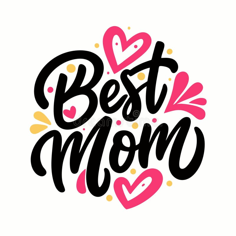 Best Mom Vecror Typography Design Stock Vector - Illustration of vector ...