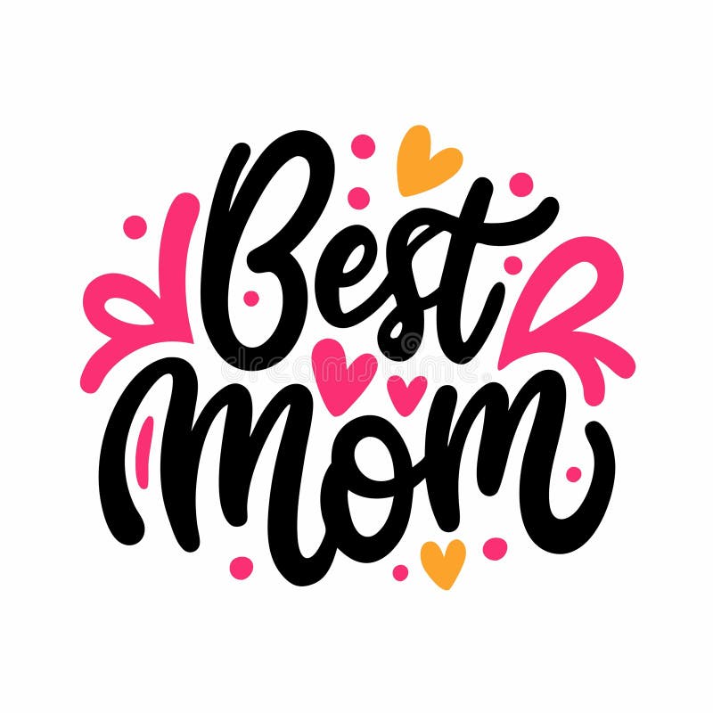 Best Mom Vecror Typography Design Stock Vector - Illustration of happy ...