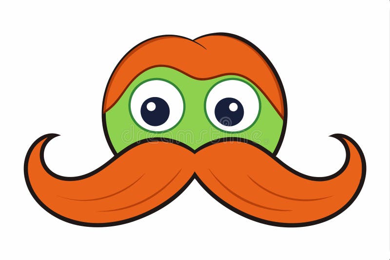 Best Moustache Vector Solid, Line Art, Silhouette Illustration Stock ...