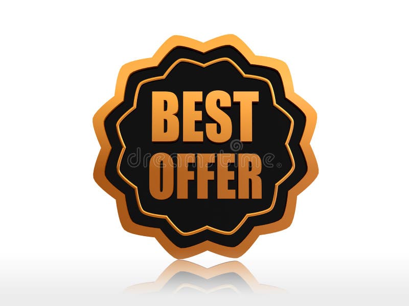 Best offer stock illustration. Illustration of account - 26222401