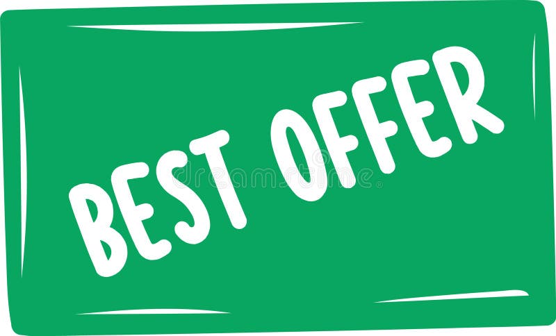 Best Offer Label stock vector. Illustration of design - 330638900