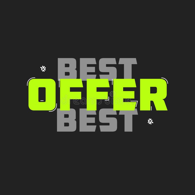 Best Offer Sticker - Best Offer Label - Best Offer Design Stock Vector ...