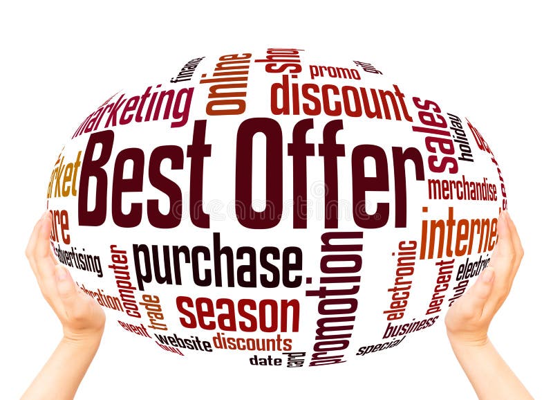 Best Offer Word Cloud Sphere Concept Stock Illustration - Illustration ...