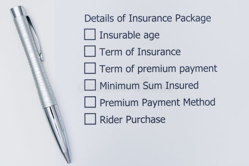Insurance package stock image. Image of life, concept - 19004759