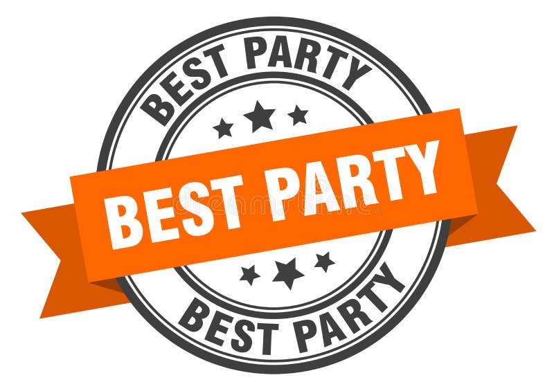 Best Party Label. Best Party Round Band Sign Stock Vector ...