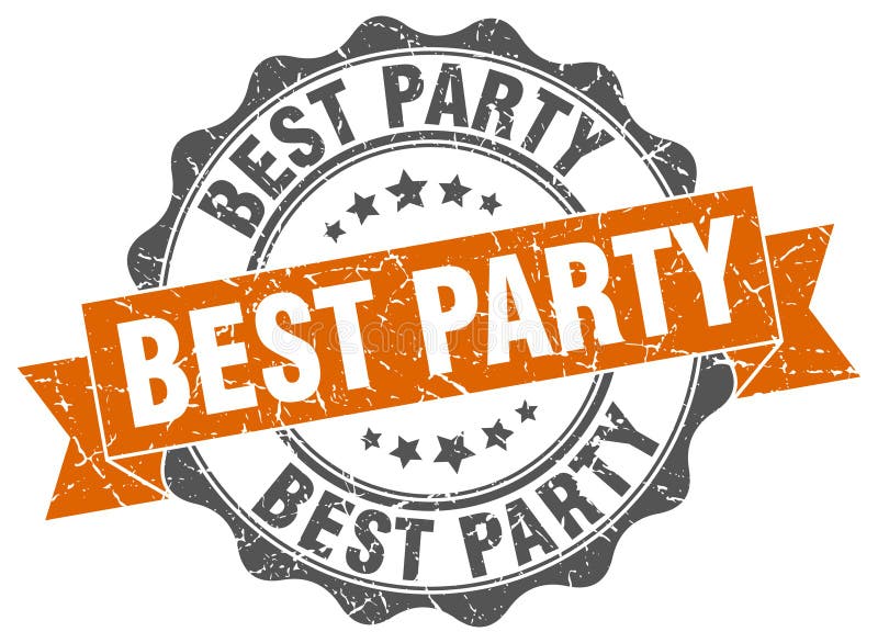 Best party stamp. seal stock vector. Illustration of stamp - 121945695