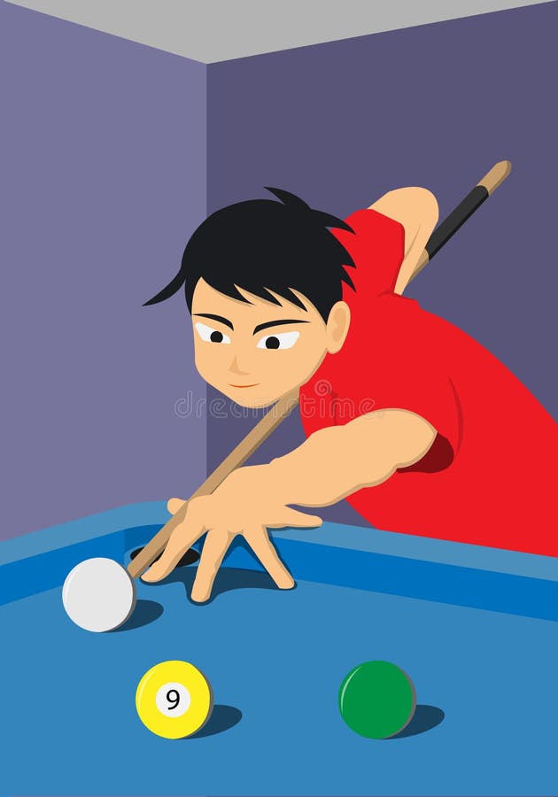 The Best Pool Player stock vector. Illustration of table - 291038510