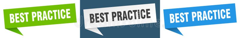 Best Practice Banner. Best Practice Speech Bubble Label Set Stock ...