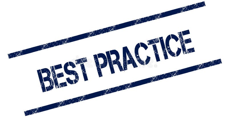 BEST PRACTICE Blue Distressed Rubber Stamp. Stock Illustration ...