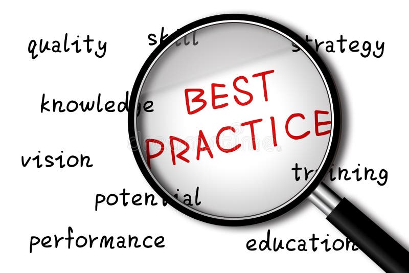 Best practice ahead sign stock illustration. Illustration of background ...