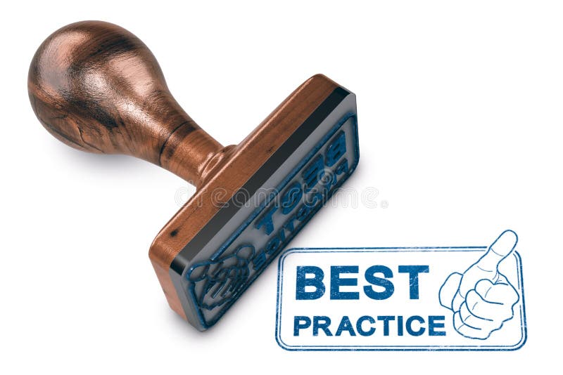 Best practice ahead sign stock illustration. Illustration of background ...