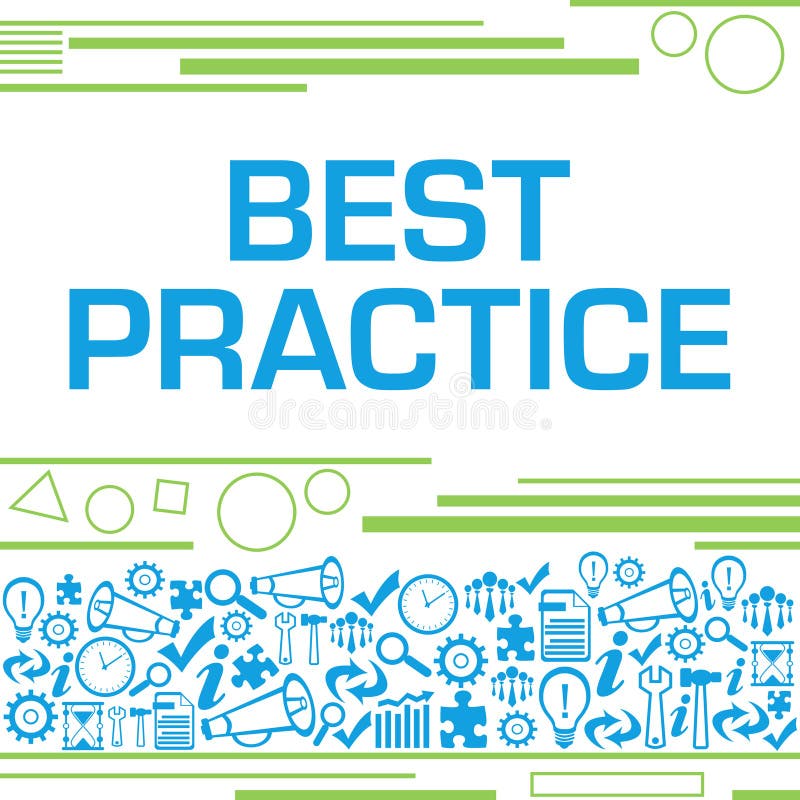 Best Practice Green Blue Texture Bottom Square Business Symbols Stock ...