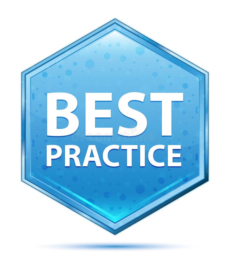 Best Practice Crystal Blue Hexagon Button Stock Illustration ...