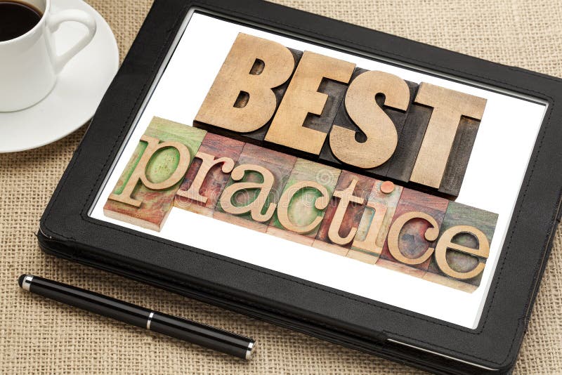 Best Practice on Digital Tablet Stock Image - Image of printing ...