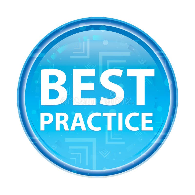 Best Practice Floral Blue Round Button Stock Illustration ...