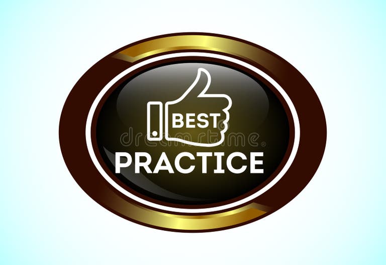 Best Practice Icon Design Illustration. Best Practice Button for Mobile ...