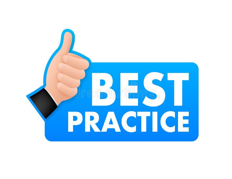 Best Practice Sign, Label. Vector Stock Illustration. Stock Vector ...