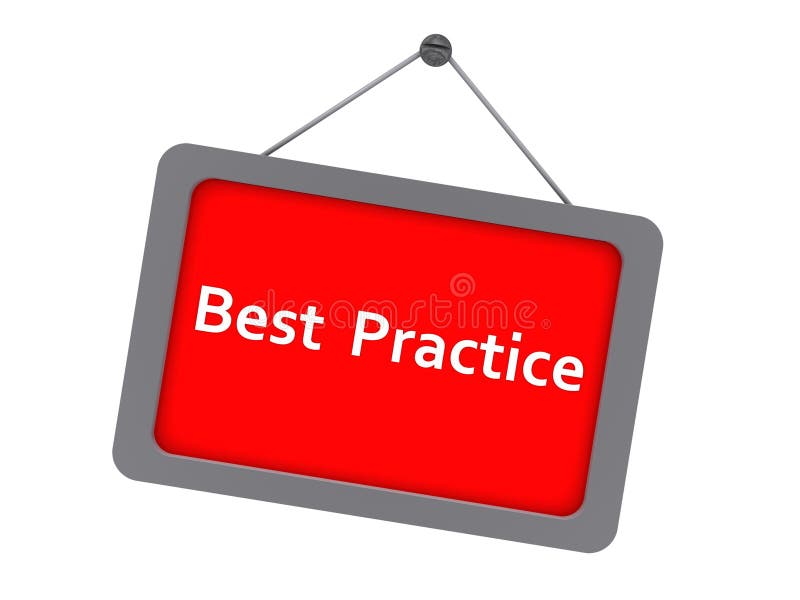 Best practice ahead sign stock illustration. Illustration of background ...