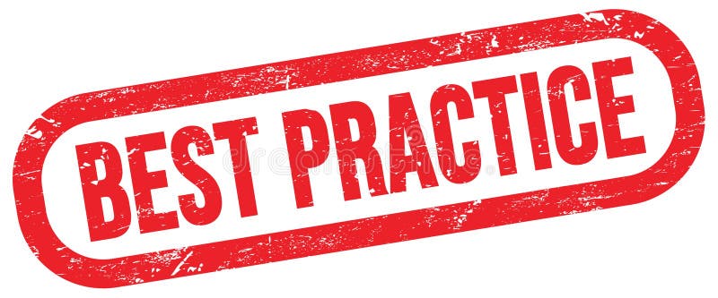 BEST PRACTICE, Text Written on Red Stamp Sign Stock Illustration ...