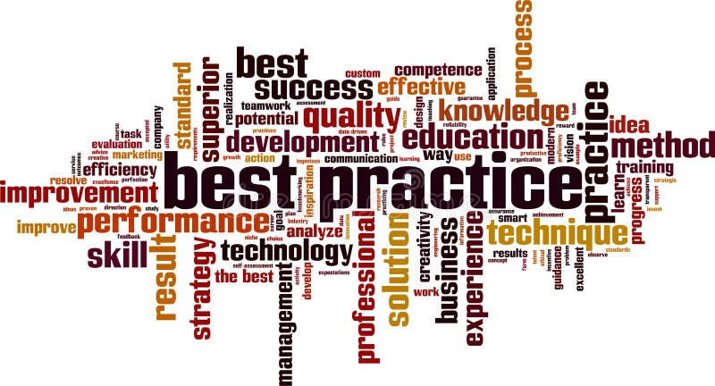 Best practice word cloud stock vector. Illustration of performance ...