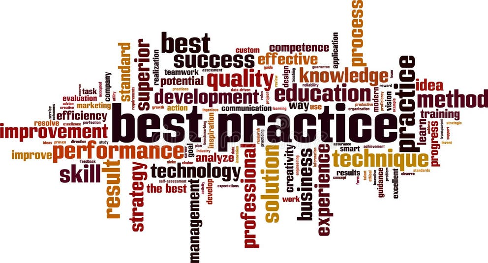 Best practice word cloud stock vector. Illustration of performance ...