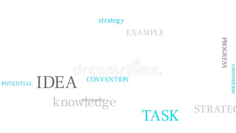 Best Practice Words Cloud Animation on White Background. Stock Video ...