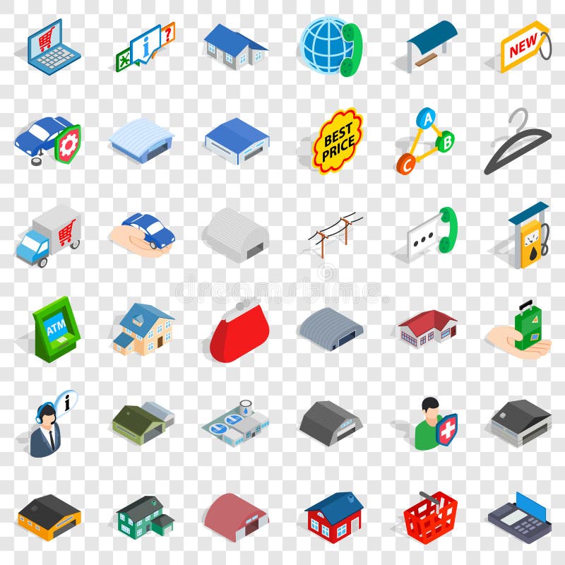 Best Price Icons Set, Isometric Style Stock Vector - Illustration of ...