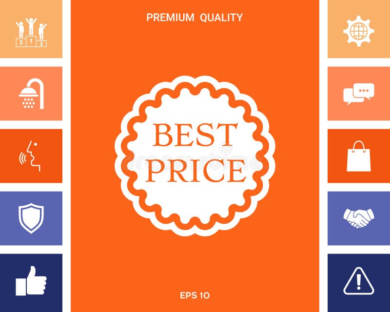 Best Price label icon stock vector. Illustration of modern - 123476050