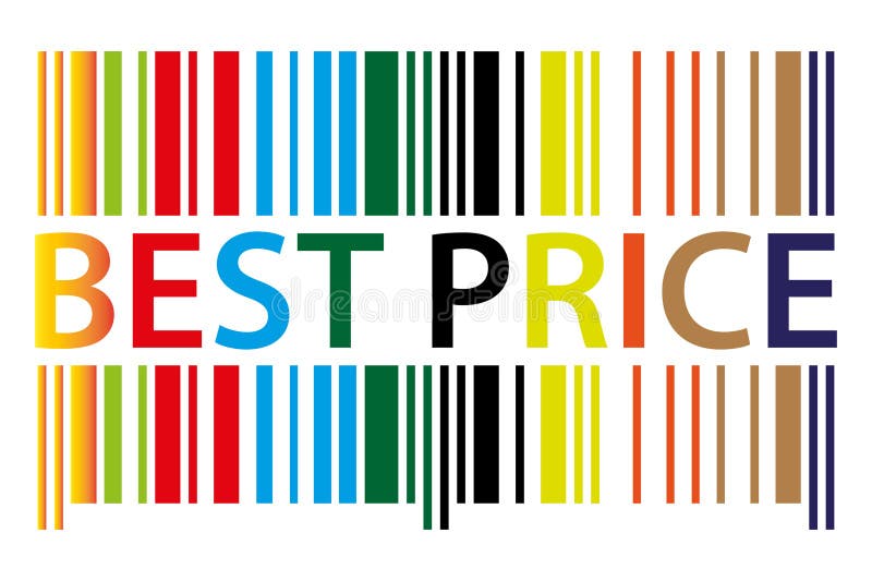 Best Price with Qr Code on White Stock Image - Image of discounted ...