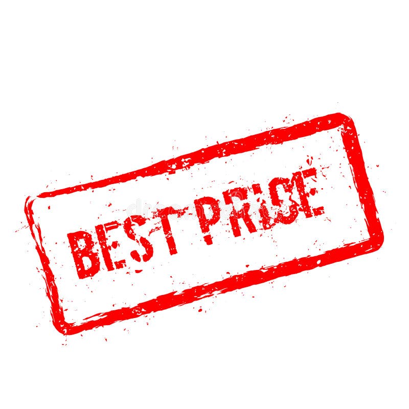 Best Price Red Rubber Stamp Isolated on White. Stock Vector ...