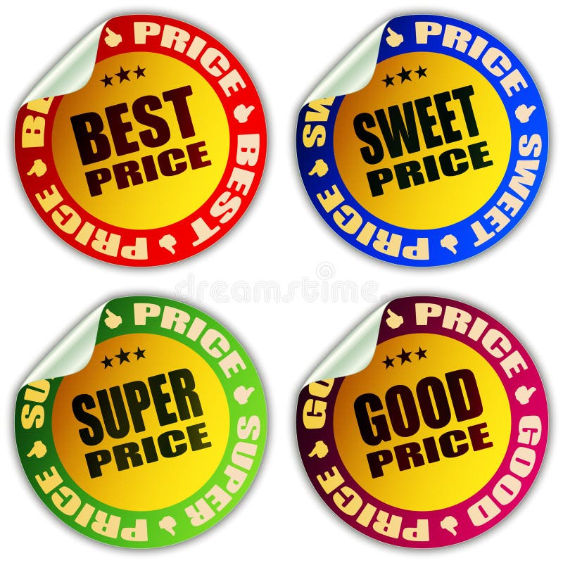 Half, Hot and Low Price Signs Stock Vector - Illustration of color ...