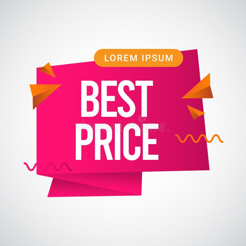 Best Price Text Label Vector Template Design Illustration Stock Vector ...
